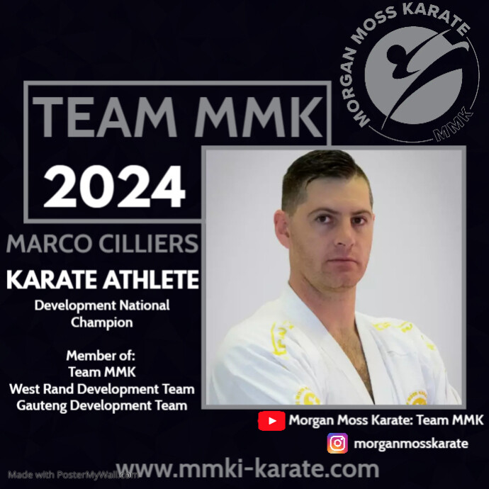 Copy of Cilliers, Marco Team MMK | PosterMyWall