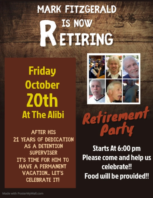Retirement Invitation Flyer | PosterMyWall