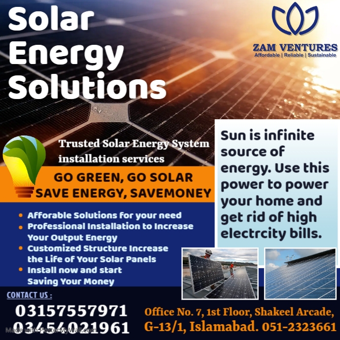 Solar Panel Cleaning Flyer | PosterMyWall