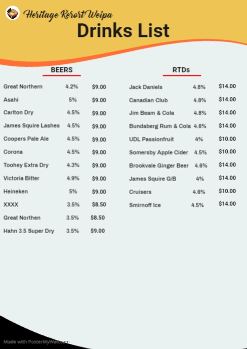 Cocktail Menu (1) | PosterMyWall