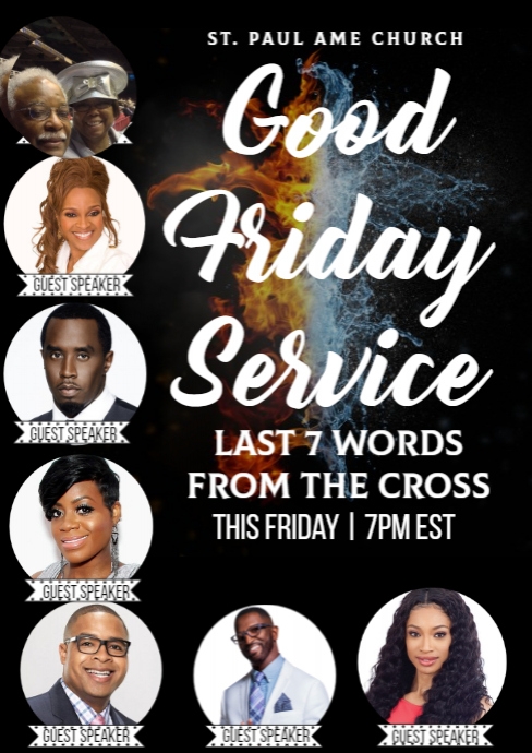 Copy of 7 Last Words Good friday | PosterMyWall