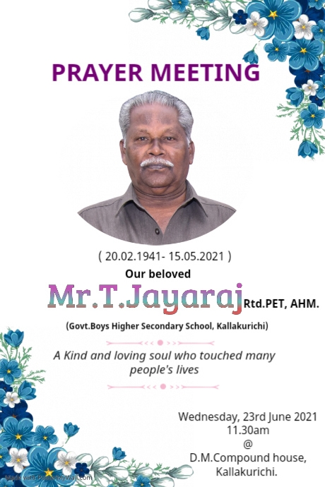 Jayaraj 1 | PosterMyWall