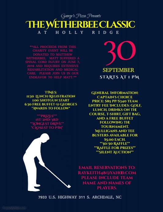 Copy of Copy of THE WETHERBEE CLASSIC | PosterMyWall
