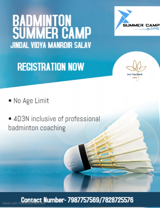Copy of Badminton Classes Coaching Camp Flyer Poster | PosterMyWall