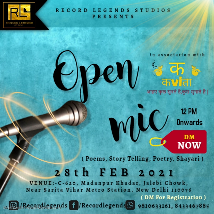 Copy of Poetry Night Flyer | PosterMyWall