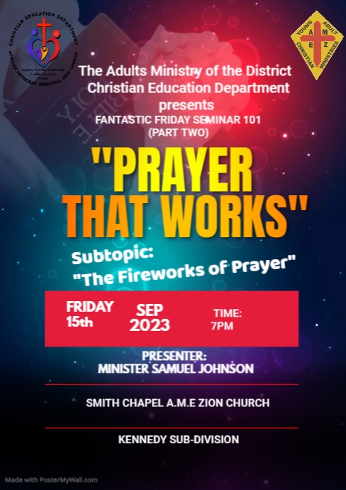 Church Prayer Meeting Flyer | PosterMyWall