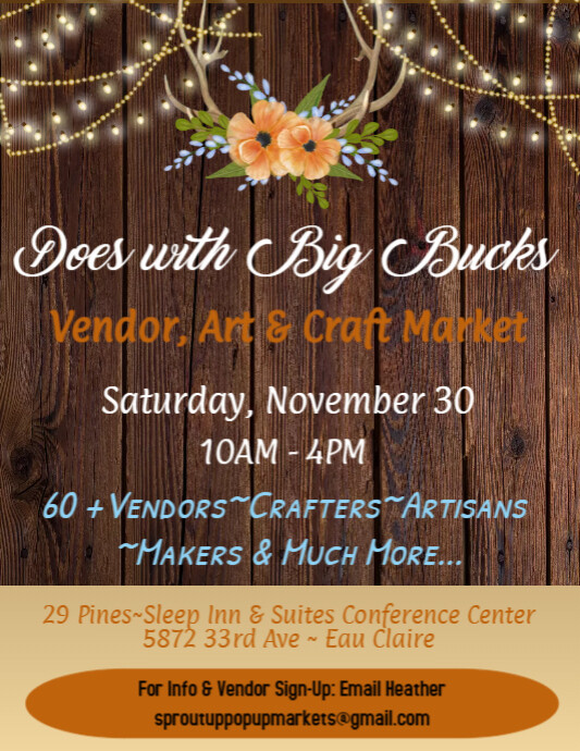 Does with Big Bucks Flyer | PosterMyWall