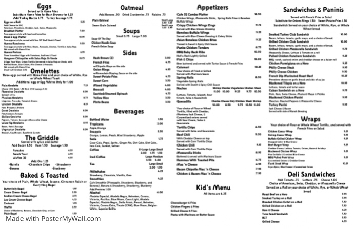 Copy of Copy of Page 1 Menu Final | PosterMyWall