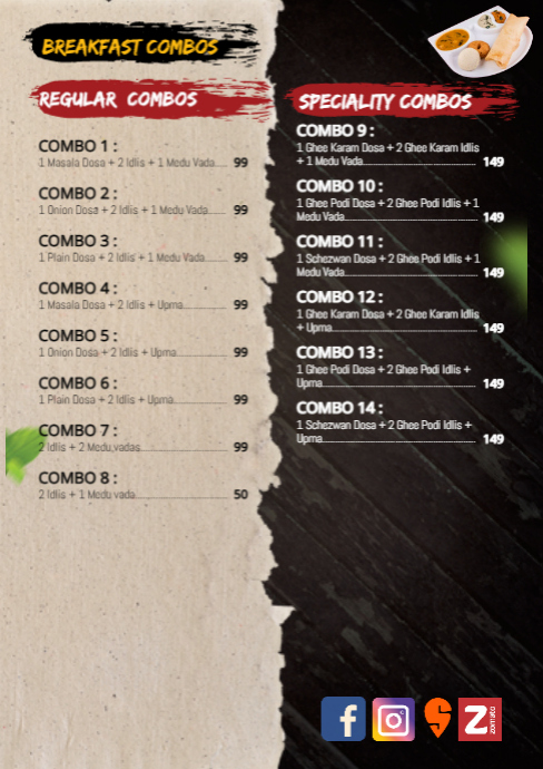 TBH : Swiggy & Zomato COMBOS & BUFFET MENU | PosterMyWall