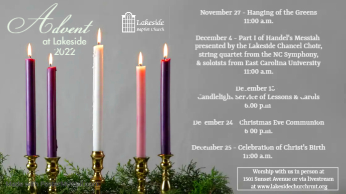advent Sunday service | PosterMyWall