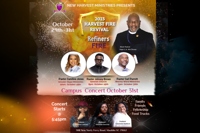 HARVEST FIRE 2023 | PosterMyWall