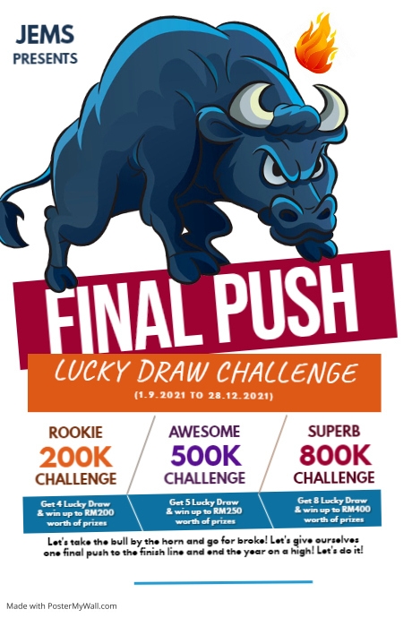 Copy of Running Of The Bulls Poster | PosterMyWall