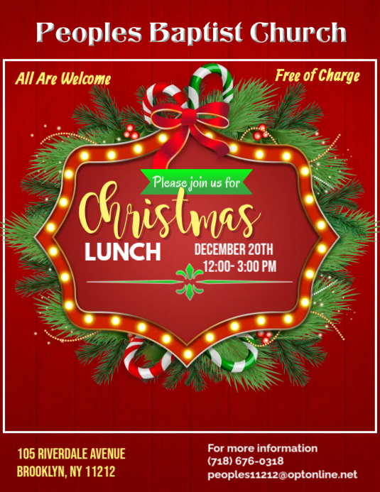 Christmas, Lunch | PosterMyWall