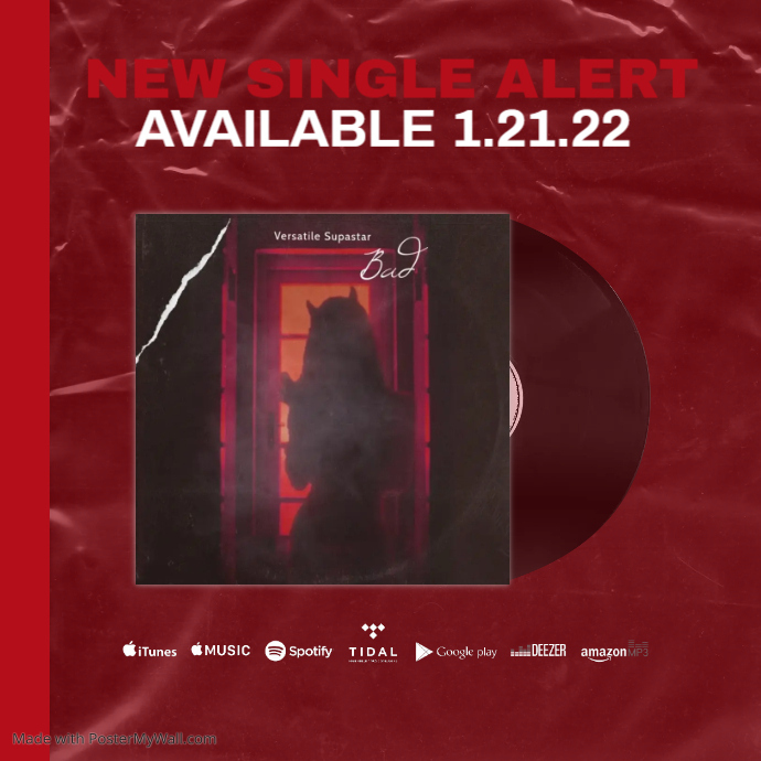 Copy of NEW SINGLE RELEASE NEW ALBUM RELEASE OUT NOW | PosterMyWall