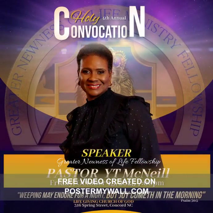 Holy Convocation Flyer (1) | PosterMyWall
