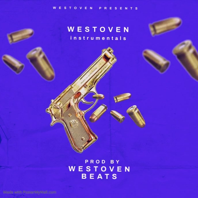 Gun Rap Trap Mixtape Cover Art Template | PosterMyWall