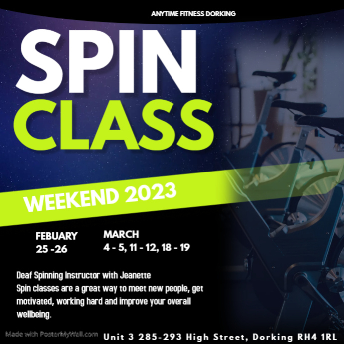 Spin Class | PosterMyWall