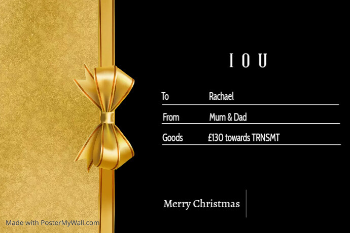 Copy of Gift Certificate | PosterMyWall