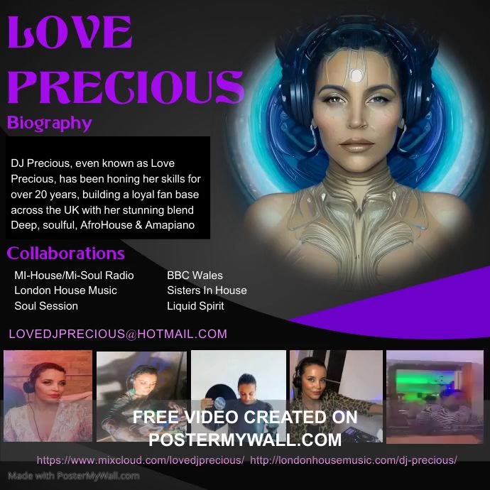 Dark DJ Bio Press Kit Instagram Template | PosterMyWall