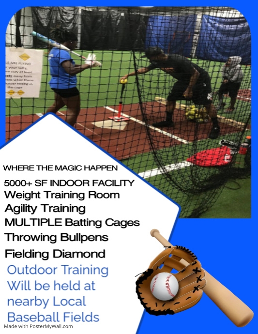 baseball kids summer tournament poster | PosterMyWall