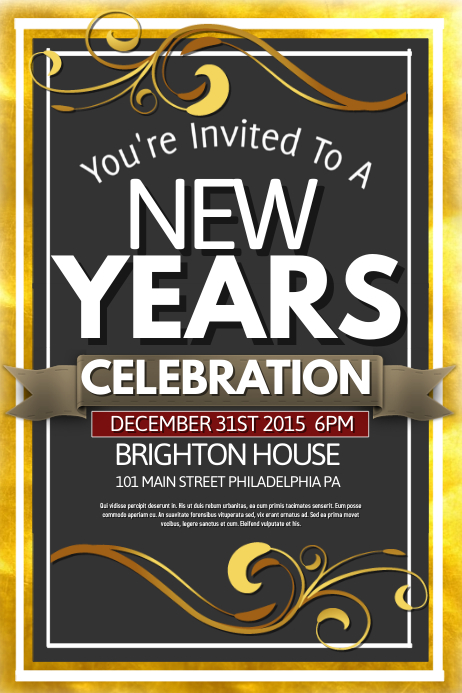 New Years Template | PosterMyWall