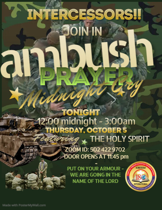 Copy of Camo Army Party | PosterMyWall