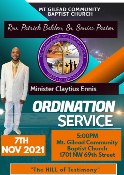 Copy of Ordination Ceremony | PosterMyWall