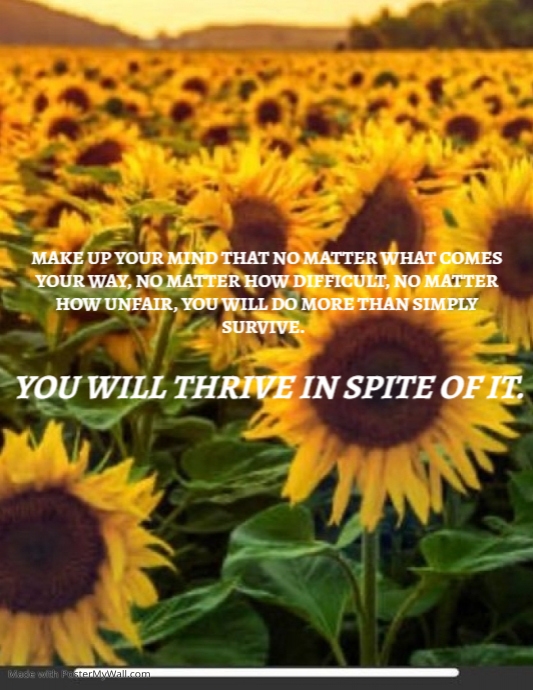 Copy of SURVIVE AND THRIVE QUOTE TEMPLATE | PosterMyWall