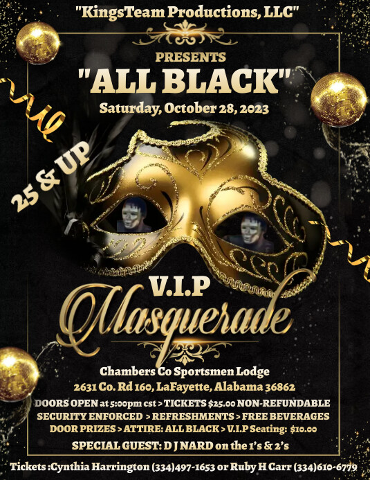 Masquerade Flyer | PosterMyWall