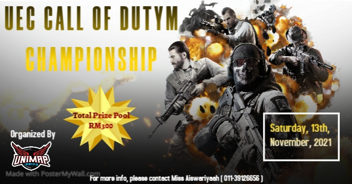 Copy of Copy of Copy of Call of Duty Game Tournament Poster | PosterMyWall