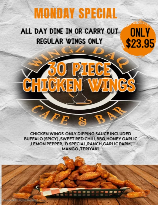 Unli Wings Menu | PosterMyWall