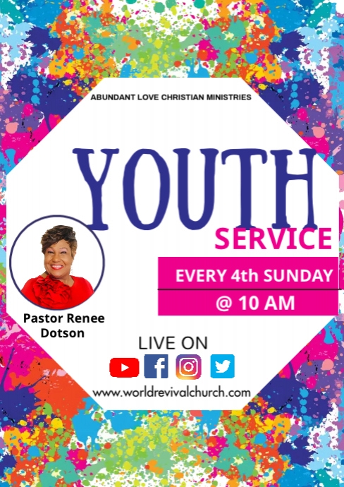 Copy of Youth service | PosterMyWall