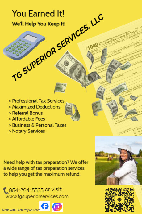 Income Tax Preparation Flyer Template | PosterMyWall