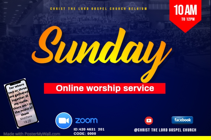 Copy of ONLINE SERVICE FLYER | PosterMyWall