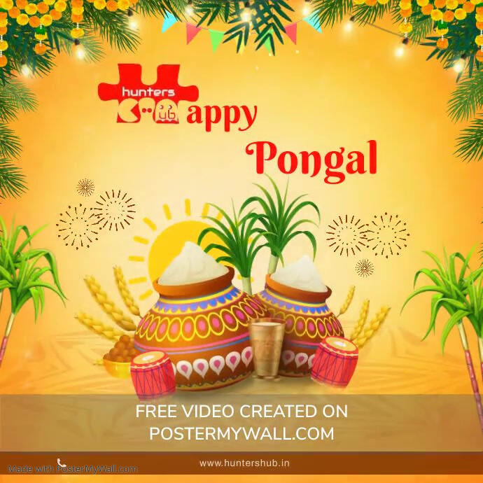 Happy Pongal Best Wishes Post Template | PosterMyWall