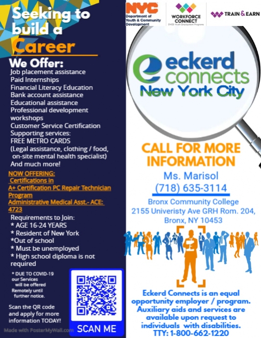 Eckerd Connects_ Bronx English Open House | PosterMyWall