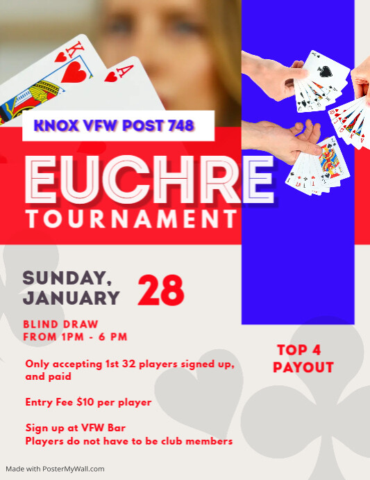 Euchre Tournament Flyer | PosterMyWall