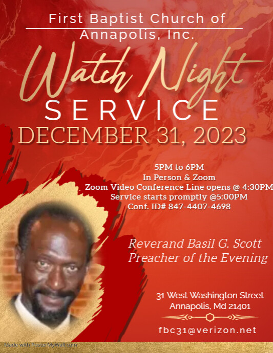 Watch Night | PosterMyWall