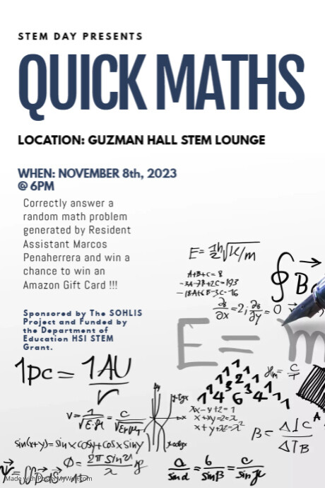 Copy of Math club flyer design template | PosterMyWall