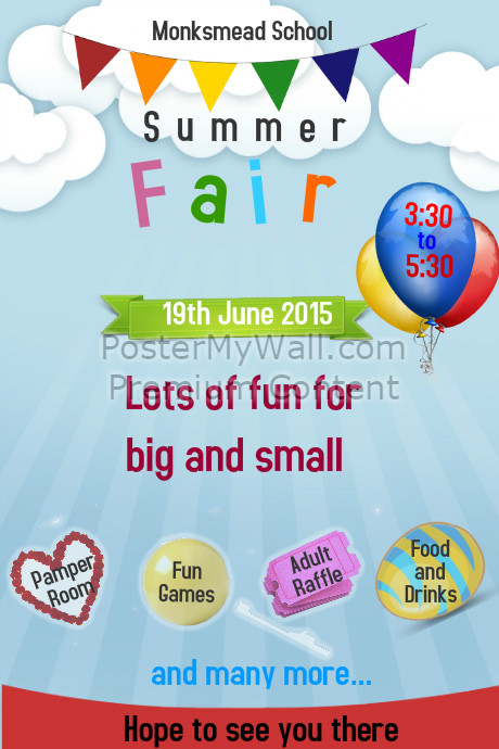 Monksmead Summer Fair | PosterMyWall