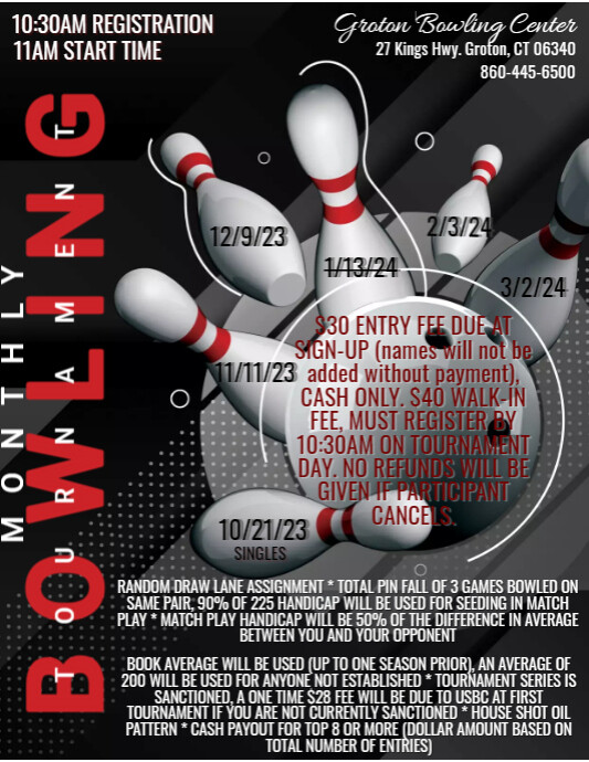 Bowling tournament poster | PosterMyWall