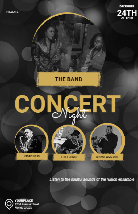 Concert Night Flyer Design Template | PosterMyWall