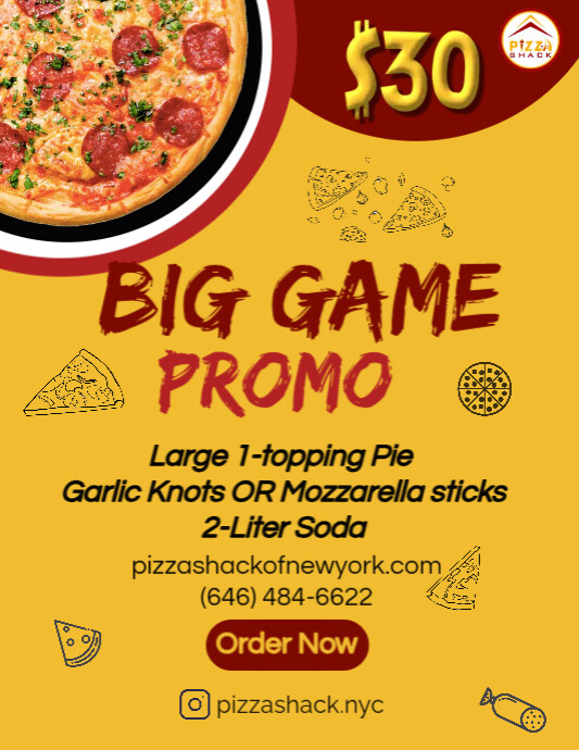 Copy of Pizza Promo Flyer | PosterMyWall