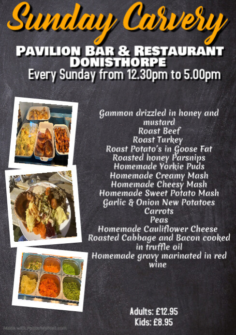 Sunday Brunch Buffet all you can eat Flyer Chalk Board | PosterMyWall