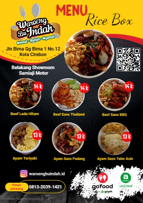 Flyer Menu RiceBox | PosterMyWall