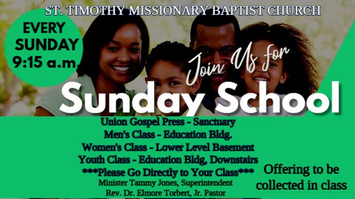 Sunday school poster | PosterMyWall