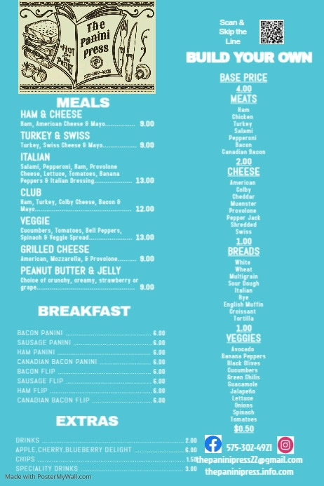 Simple Restaurant Menu Template | PosterMyWall