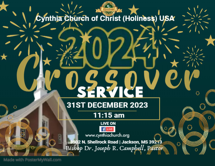 Crossover Church service | PosterMyWall