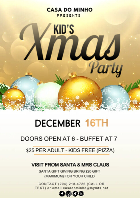 Kid’s Xmas Party 2023 | PosterMyWall