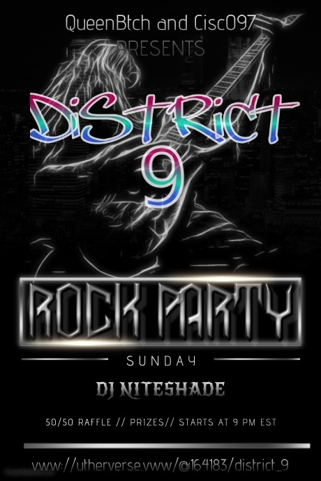 Copy of Rock heacy metal black concert band singer flyer template ...